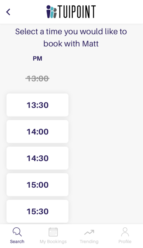 Advanced Bookings - Customer - TUIPOINT - Smart Queuing