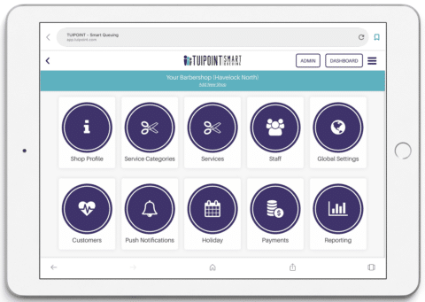 Admin Panel - TUIPOINT - Smart Queuing